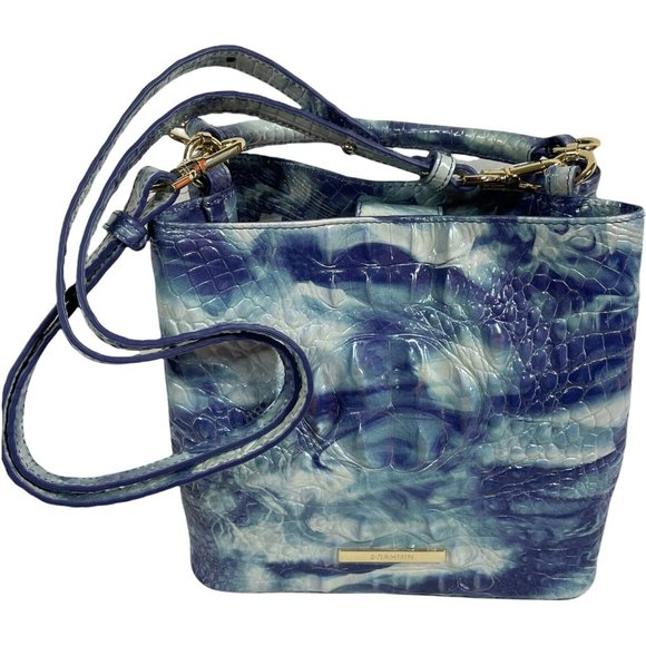 Brahmin | Bags | Brahmin Mini Amelia Satchelshoulder Bag In Chambray ...